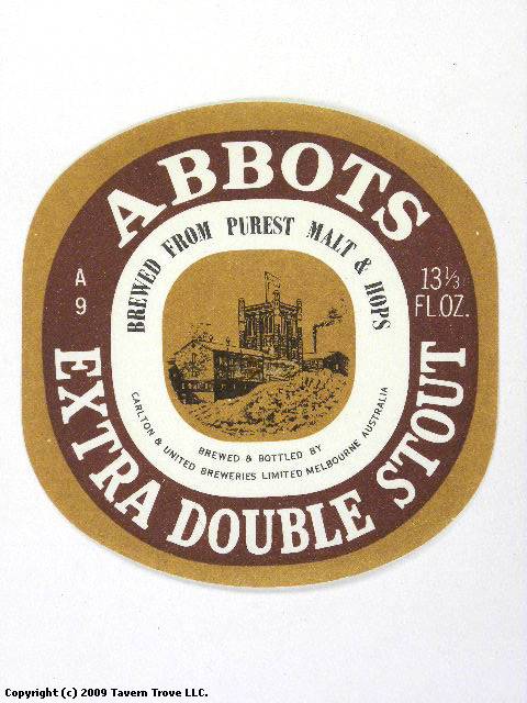Item #54862 1964 Abbots Extra Double Stout Label
