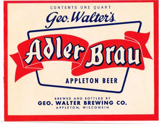 Item #44351 1955 Adler Brau Beer Label