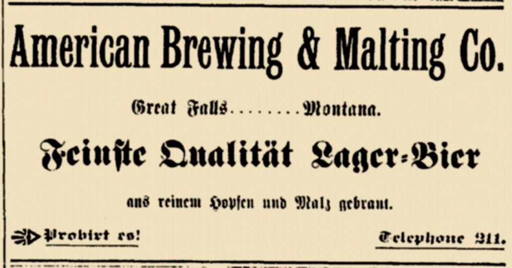 Item #86186 1897 American Brewing & Malting Co. Paper Ad