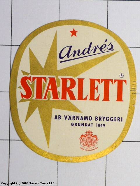 Item #35591 1952 Andre's Starlett Label
