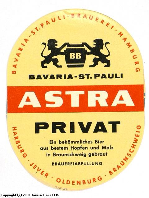 Item #47068 1960 Astra Privat Label