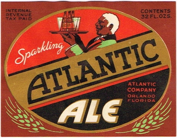 Item #80651 1945 Atlantic Ale Label ES25-09