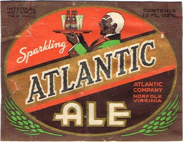 Item #82236 1938 Atlantic Ale Label ES121-09