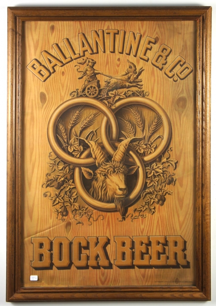 Item #83567 1910 Ballantine Bock Beer Signs (All Signs, Indoor & Outdoor)
