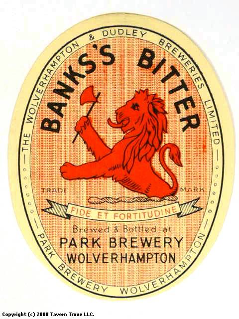 Item #45438 1953 Banks's Bitter Label