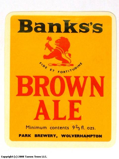 Item #45443 1964 Banks's Brown Ale Label