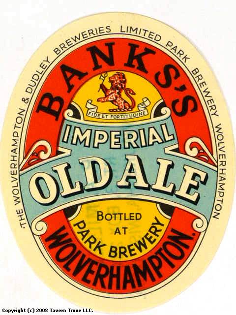 Item #45286 1957 Banks's Imperial Old Ale Label