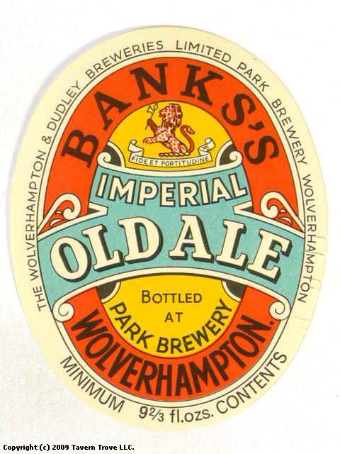 Item #50551 1964 Banks's Imperial Old Ale Label