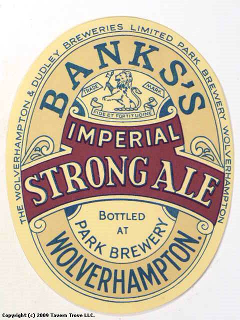 Item #50953 1947 Banks's Imperial Strong Ale Label