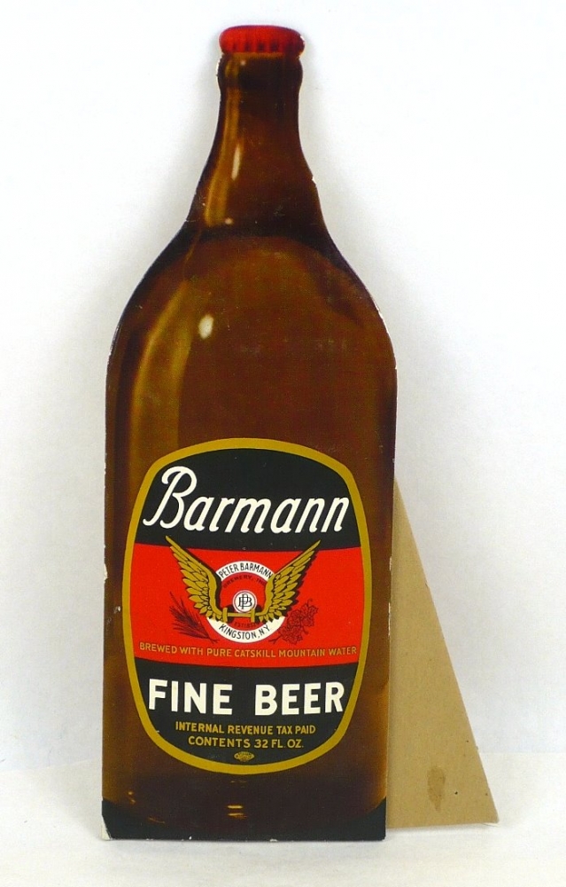 Item #88479 1940 Barmann Fine Beer (Quart) standee Sign