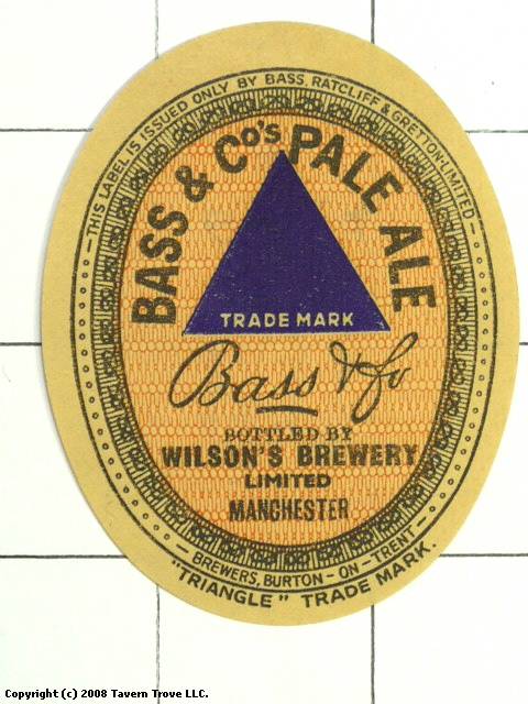 Item #35013 1950 Bass & Co's Pale Ale Label