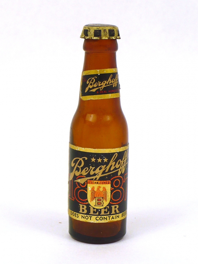 Item #15211 1948 Berghoff 1887 Beer Mini Bottle IN-12