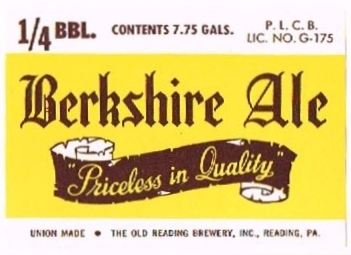 Item #30548 1958 Berkshire Ale Label