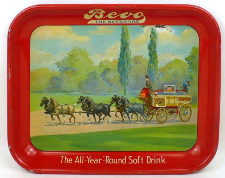 Item #87526 1920 Bevo The Beverage Serving Tray