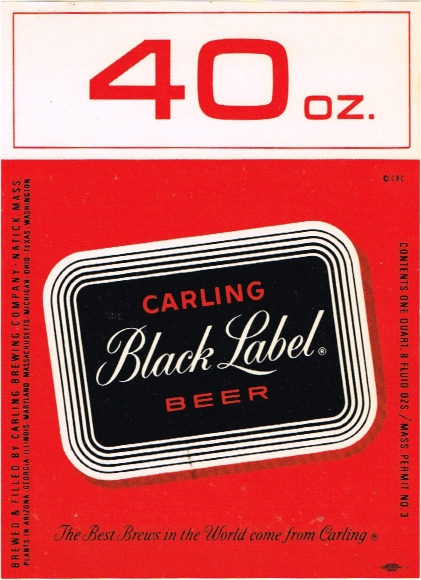 Item #71670 1969 Black Label Beer Label