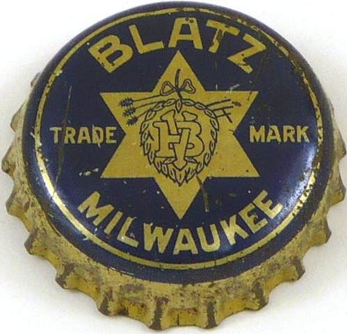 Item #55275 1933 Blatz Milwaukee Beer Bottle Cap