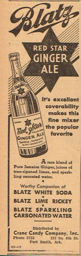 Item #3893 1934 Blatz Red Star Ginger Ale Paper Ad
