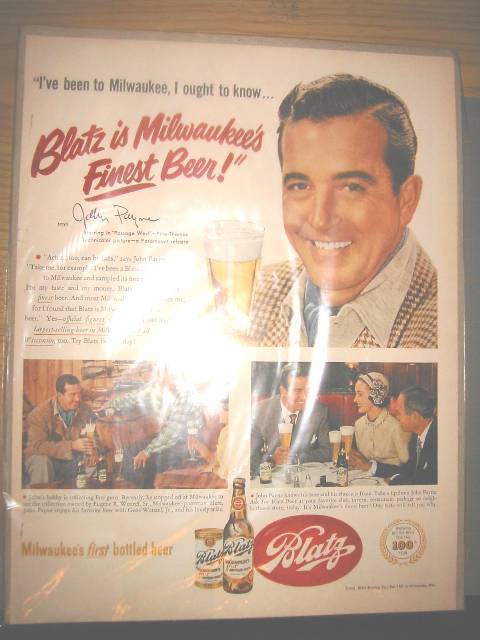 Item #14201 1951 Blatz Magazine Ad Paper Ad