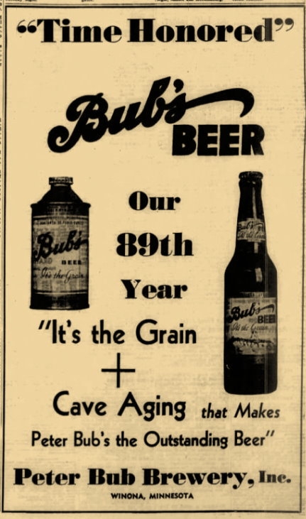 Item #45405 1951 Bub's Beer Paper Ad