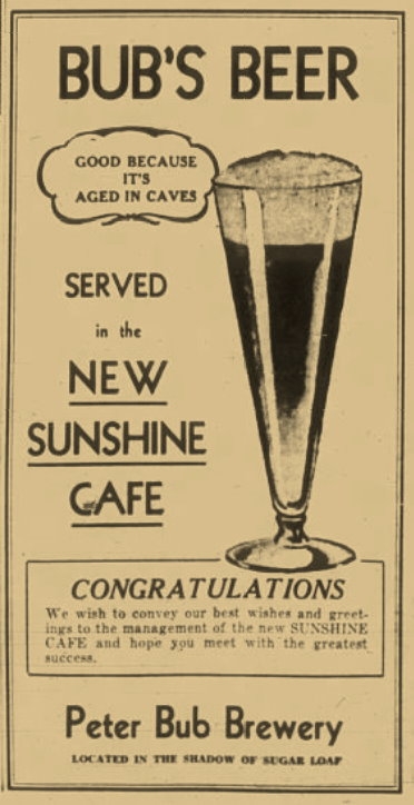 Item #86898 1936 Bub's Beer Paper Ad