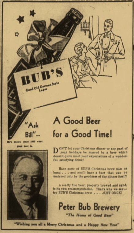 Item #86899 1934 Bub's Beer Paper Ad