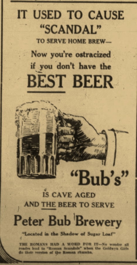 Item #86904 1934 Bub's Beer Paper Ad