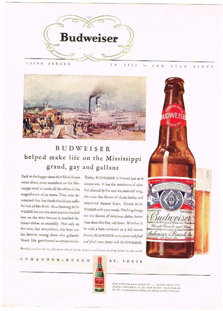 Item #87015 1932 Budweiser (beverage) Paper Ad