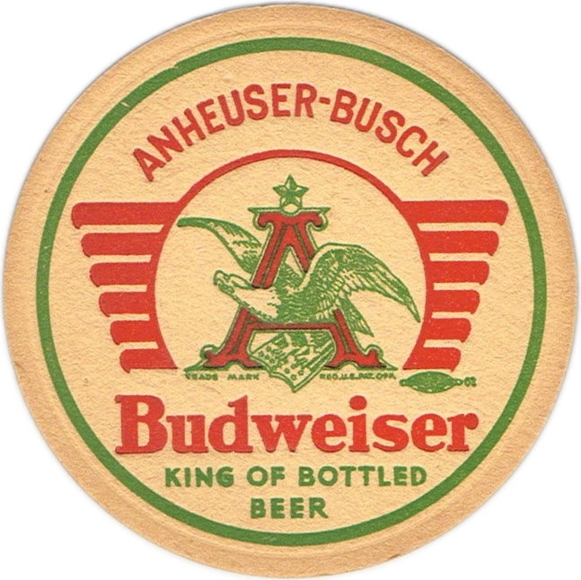 Item #8434 1941 Budweiser Beer Coaster AB-1257