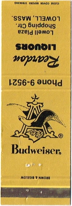 Item #24738 1958 Budweiser Beer Matchcover MO-AB-C-RL