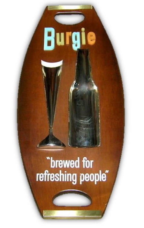 Item #78059 1956 Burgie! Beer Mixed Media Sign