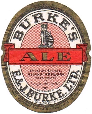 Item #62274 1947 Burke's Ale Label NY26-17