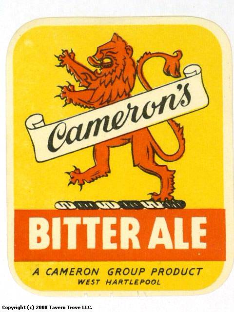 Item #39956 1961 Cameron's Bitter Ale Label