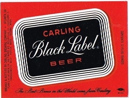 Item #66152 1958 Carling Black Label Beer Label