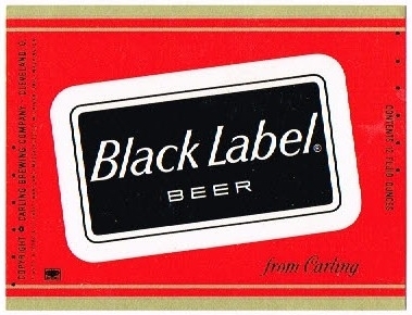 Item #65376 1970 Carling's Black Label Beer Label