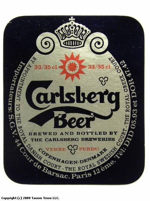 Item #53576 1969 Carlsberg Beer Label