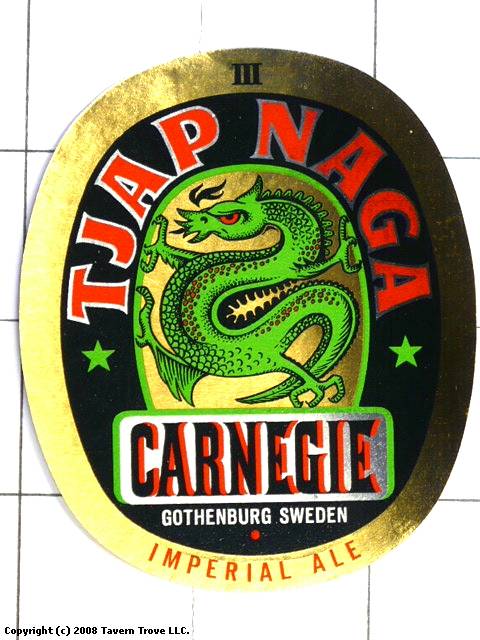 Item #35599 1967 Carnegie Tjap Naga Imperial Ale Label