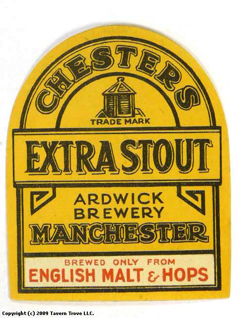 Item #50521 1947 Chester's Extra Stout Label