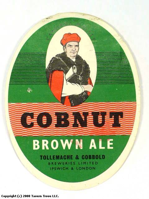 Item #39207 1960 Cobnut Brown Ale Label