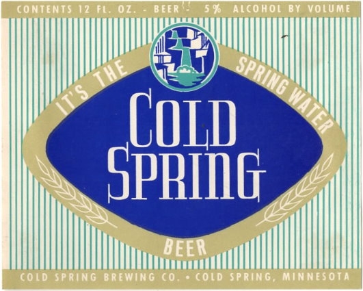 Item #75821 1963 Cold Spring Beer Label
