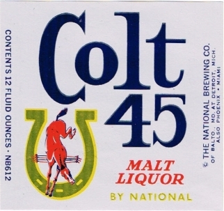 Item #71937 1967 Colt 45 Malt Liquor Label