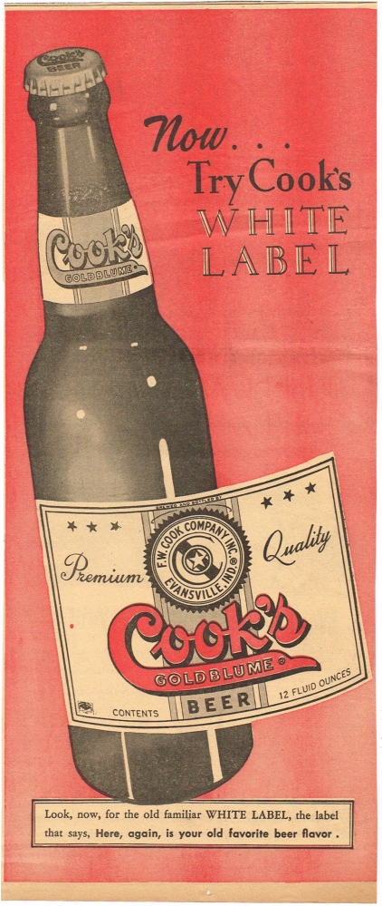 Item #79688 1952 Cook's Goldblume Beer Paper Ad