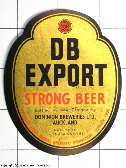 Item #36021 1961 DB Export Strong Beer Label