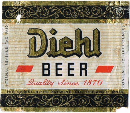 Item #73523 1949 Diehl Beer Label OH64-13