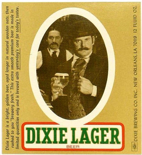 Item #47791 1977 Dixie Lager Beer Label