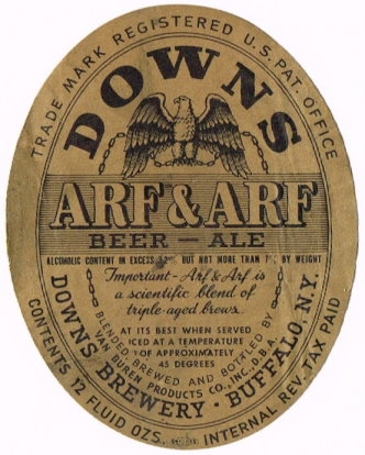 Item #73217 1937 Downs Arf & Arf Label NY21-06V