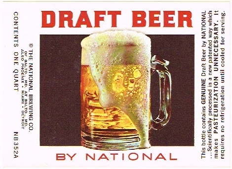 Item #68492 1968 Draft Beer Label