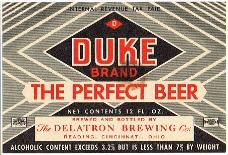 Item #64972 1935 Duke Beer Label OH23-10