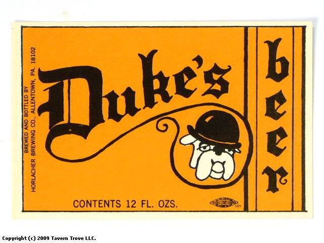 Item #47623 1973 Duke's Beer Label