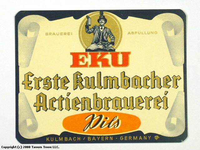 Item #37184 1960 EKU Pils Label