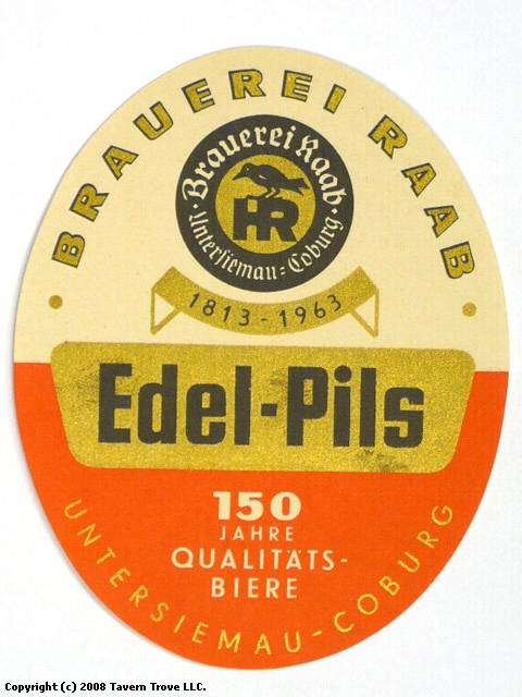 Item #37654 1963 Edel-Pils Label